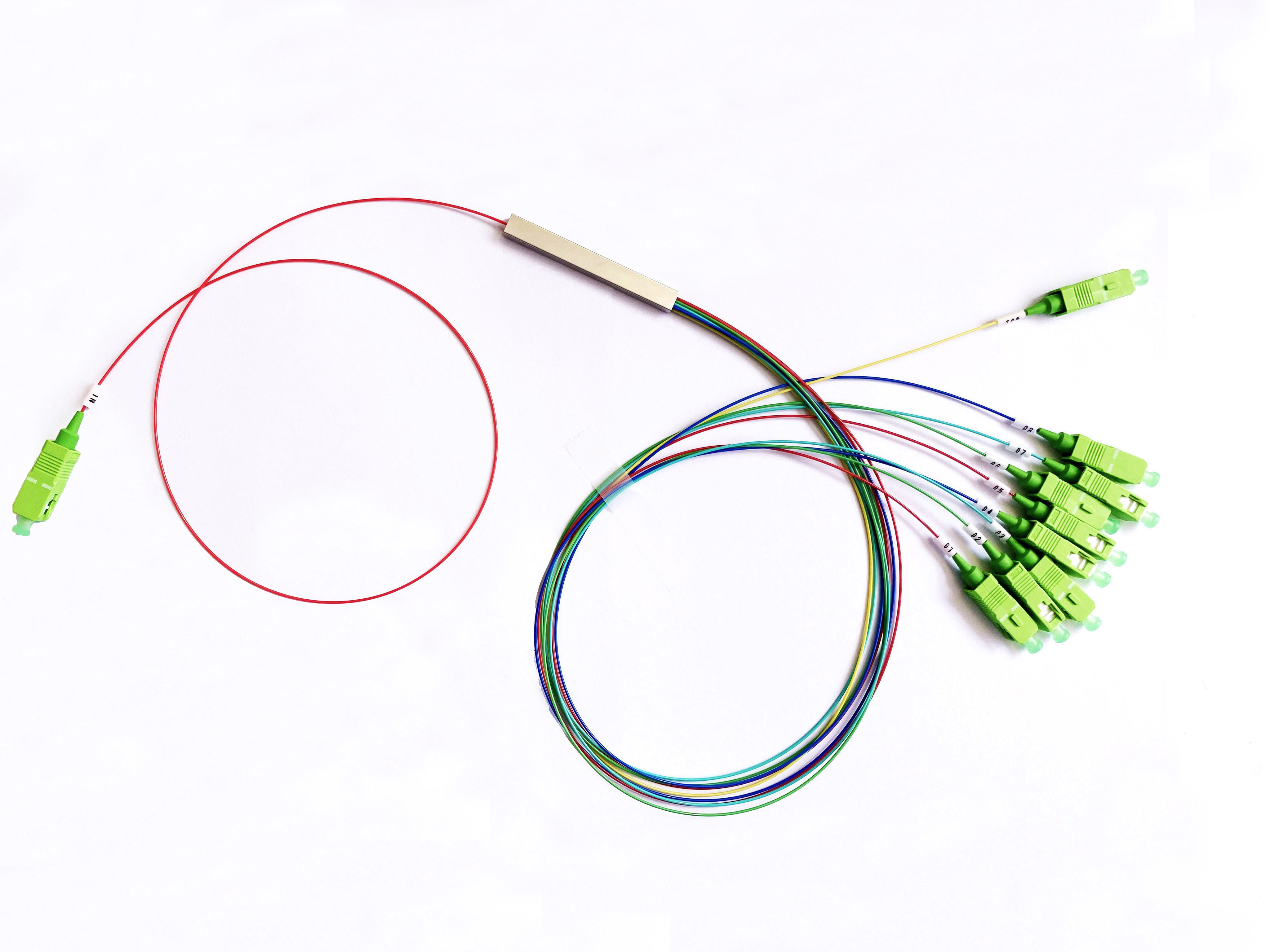 Steel Tube NAP Fiber Optical Splitter G657A1 1x9 FTTR PLC Splitter SC ...