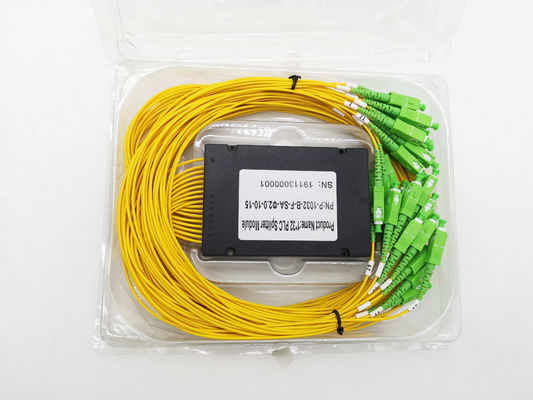 Custom PON 1x32 SC Fiber Optic PLC Splitter Loss FTTH and CATV Splitter