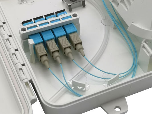 ABS PC Fiber Optic Splice Box Fiber Optic Termination Box For 2-8 ...